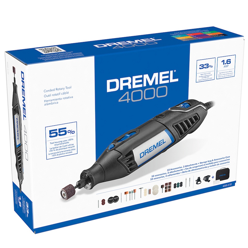 Moto Tool Dremel 4000-32 Acesorios / BOSCH-8-A | PBX:2458-4610 | 6 Ave